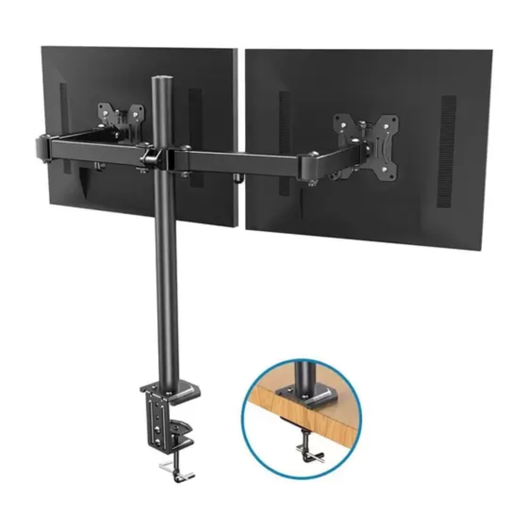 Suporte Bi-Articulado De Mesa Para 2 Monitores De 13"A 32",